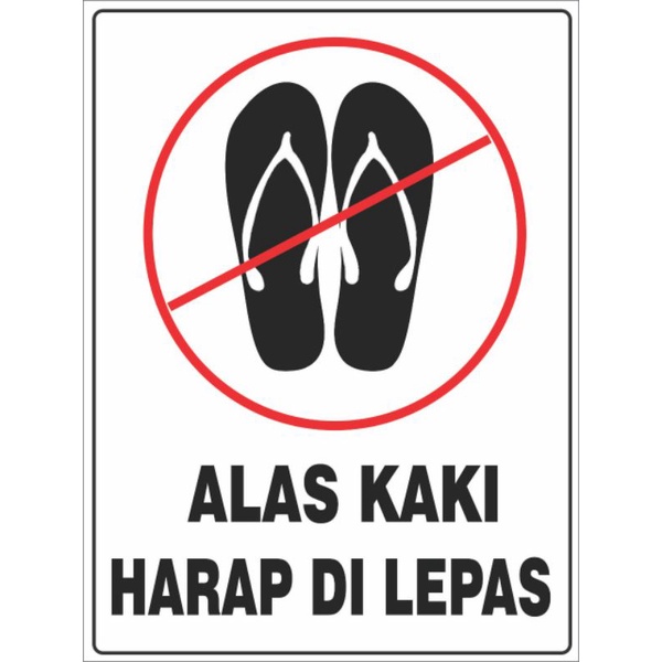 Jual STIKER ALAS KAKI HARAP DILEPAS | Shopee Indonesia