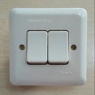 Jual Saklar Seri Broco Tanam / Saklar Dobel Inbow /Sakelar Broco Tanam ...