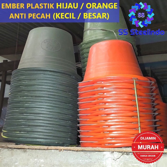 Jual EMBER ADUKAN SERBAGUNA PLASTIK HIJAU-ORANGE-KUNING ANTI PECAH ...