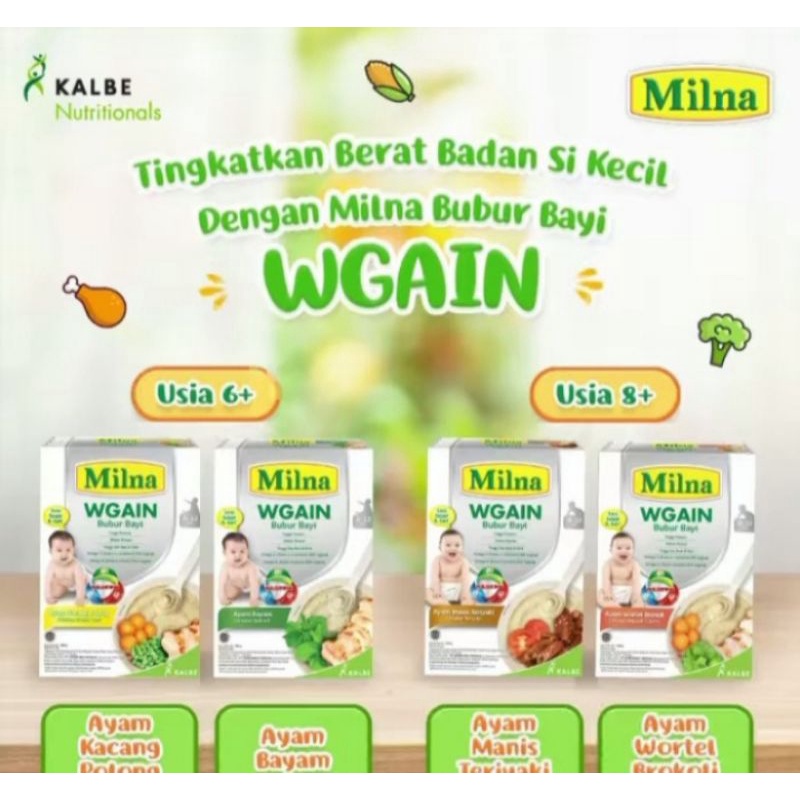 Jual Milna Wgain Penambah Berat Badan Bayi 120gr | Shopee Indonesia