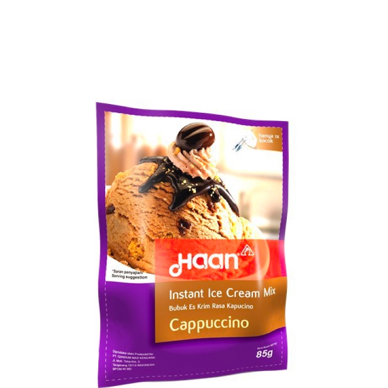 Jual Haan Instant Ice Cream Mix Cappuccino 85 gr | Shopee Indonesia