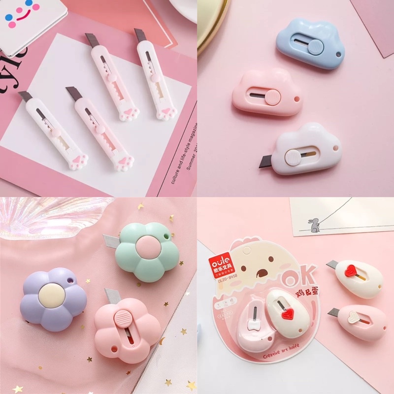 Jual mini cutter, pemotong lucu, pisau mini, korean cutter, pemotong ...