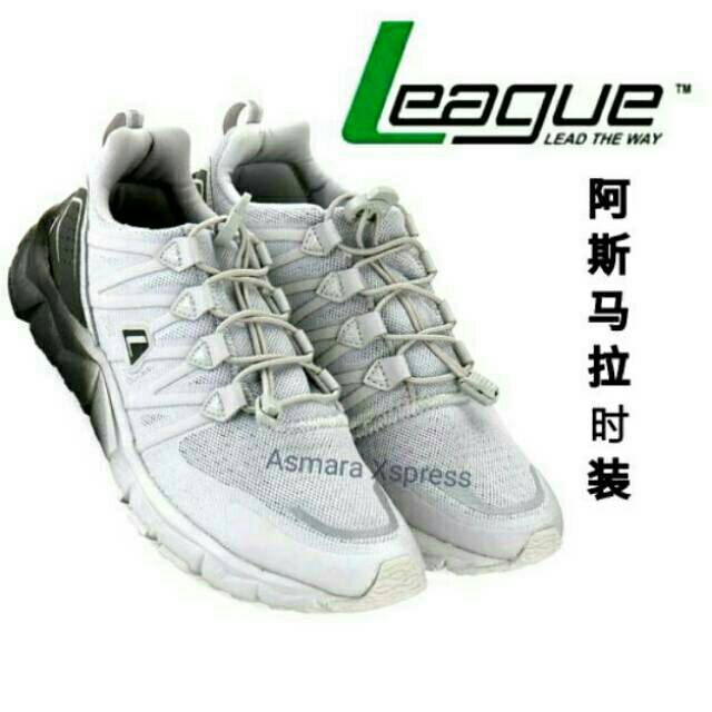 Jual League Original Kumo 1.5 LA Sepatu Lari - Dazzling Grey Volt ...