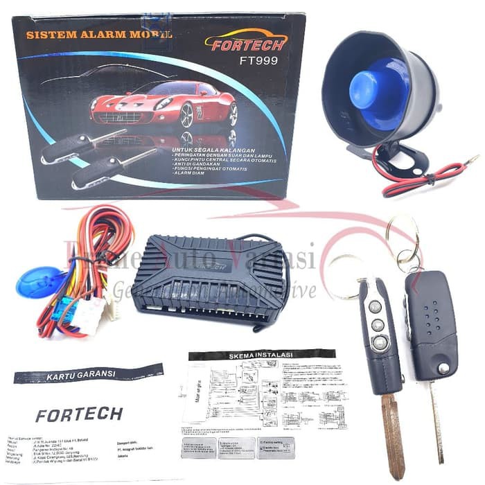 Jual ALARM MOBIL FORTECH FT999 - ALARM KUNCI LIPAT - ALARM MOBIL TUK ...