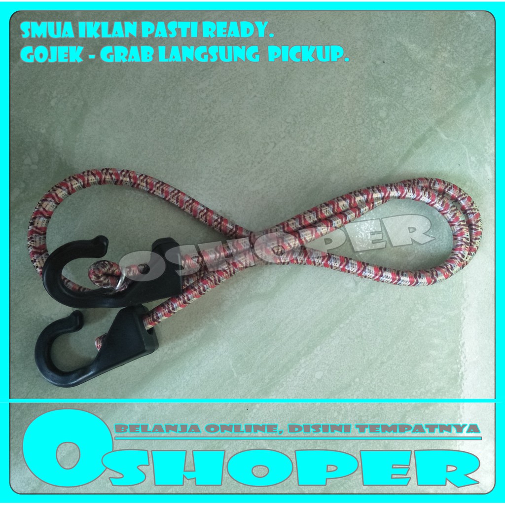 Jual Tali motor 1m. tali bagasi motor. tali elastis. tali pengikat ...