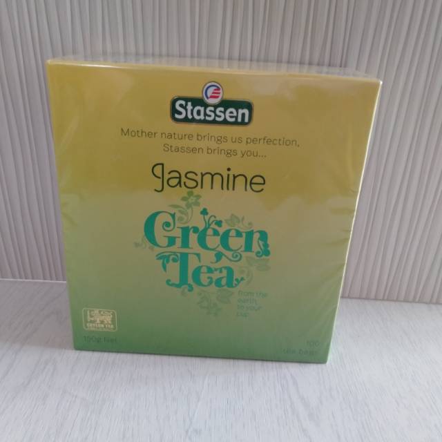 Jual STASSEN JASMINE GREEN TEA 100 Tea Bags | Shopee Indonesia