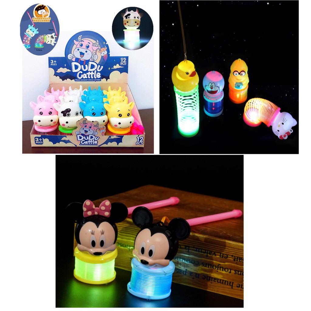 Jual [LOGU] Mainan lantern lampion spring per kartun anak, lampion ...
