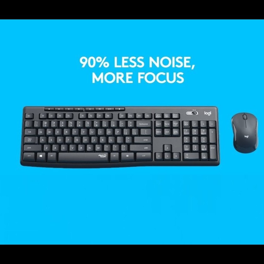 Jual Logitech Mk295 Silent Wireless Combo Keyboard And Mouse Shopee Indonesia