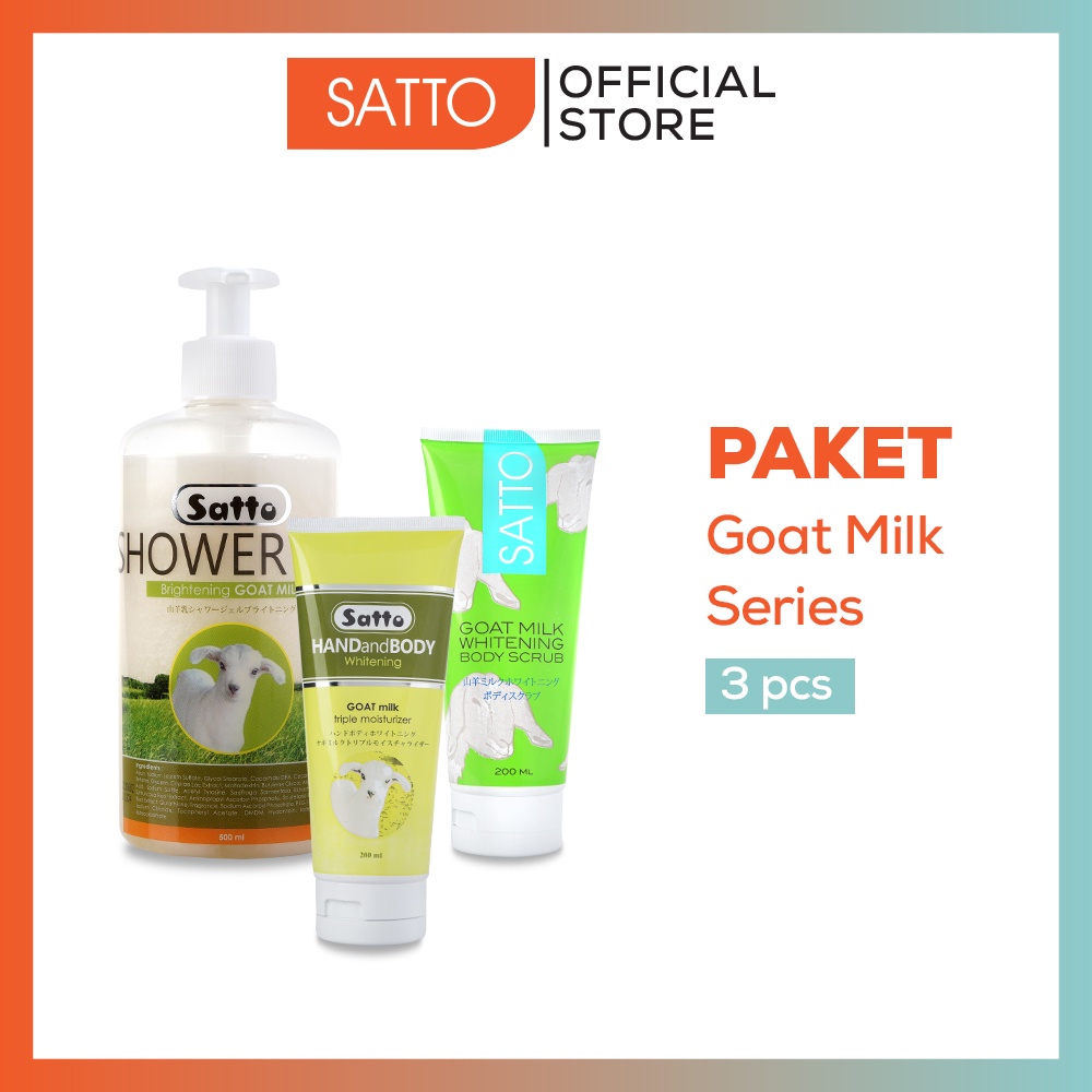 Jual Satto Paket Goat Milk Series - Melembabkan Kulit Agar Terlihat ...