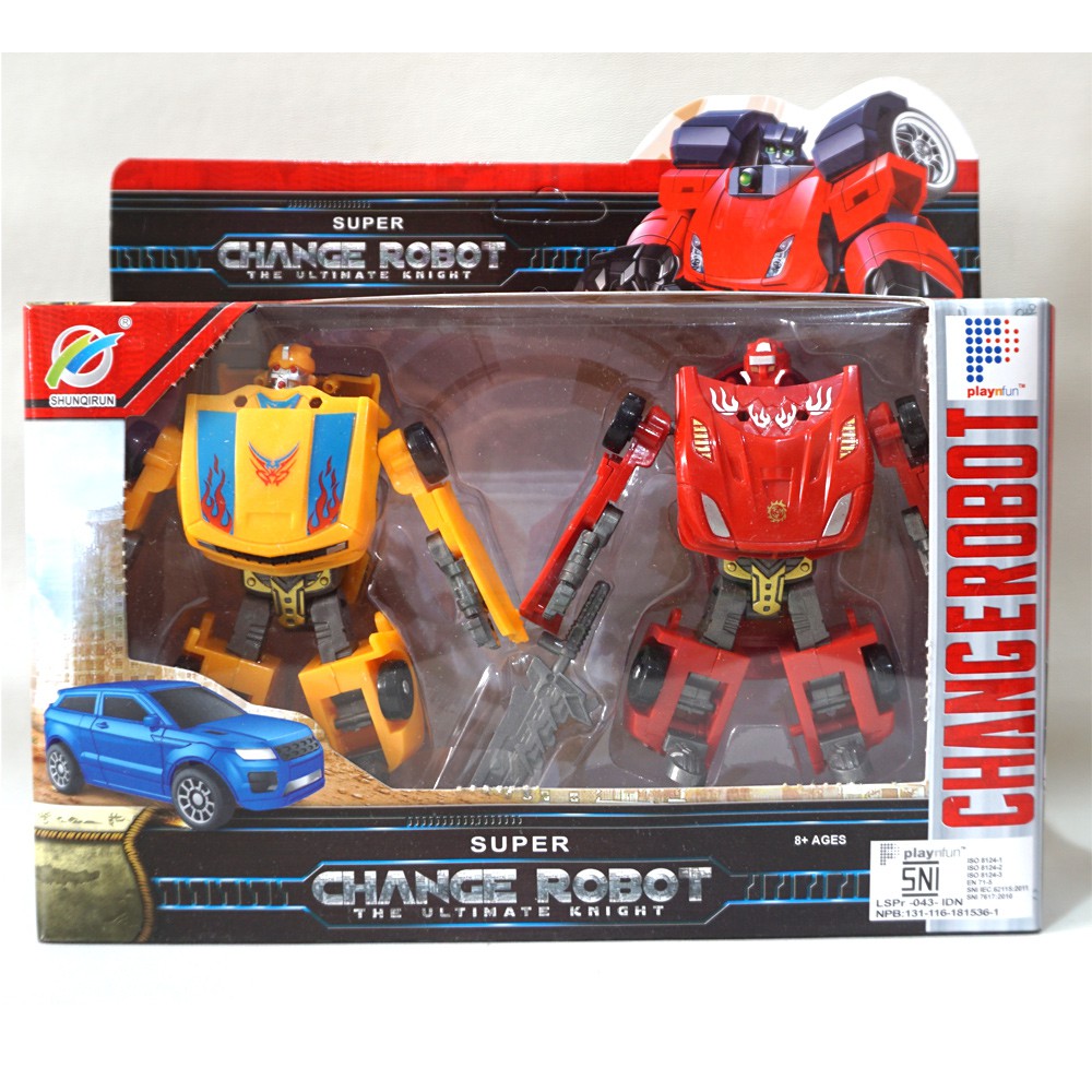 Jual Mainan robot transformer paket 2 buah - Super Change Robot 2 PACK ...