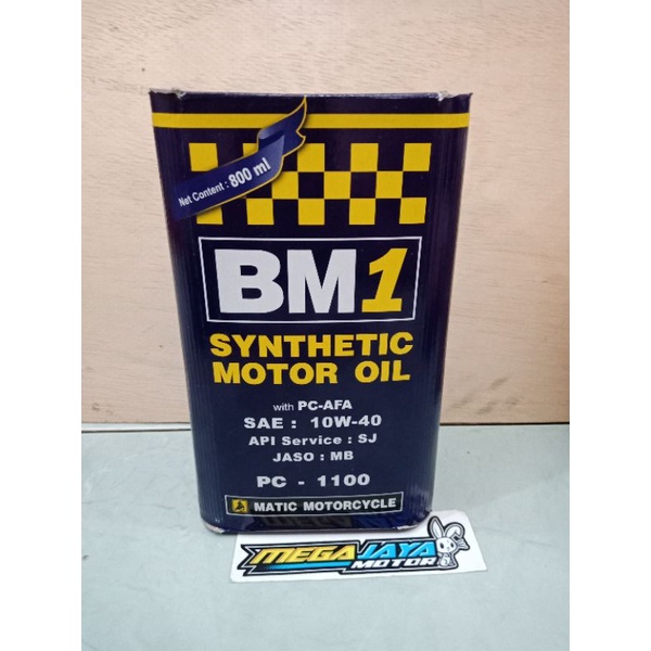 Jual OLI BM1 MATIC 800 ML SAE 10W-40 API SJ JASO MB BM1 SCOOTER | Shopee Indonesia
