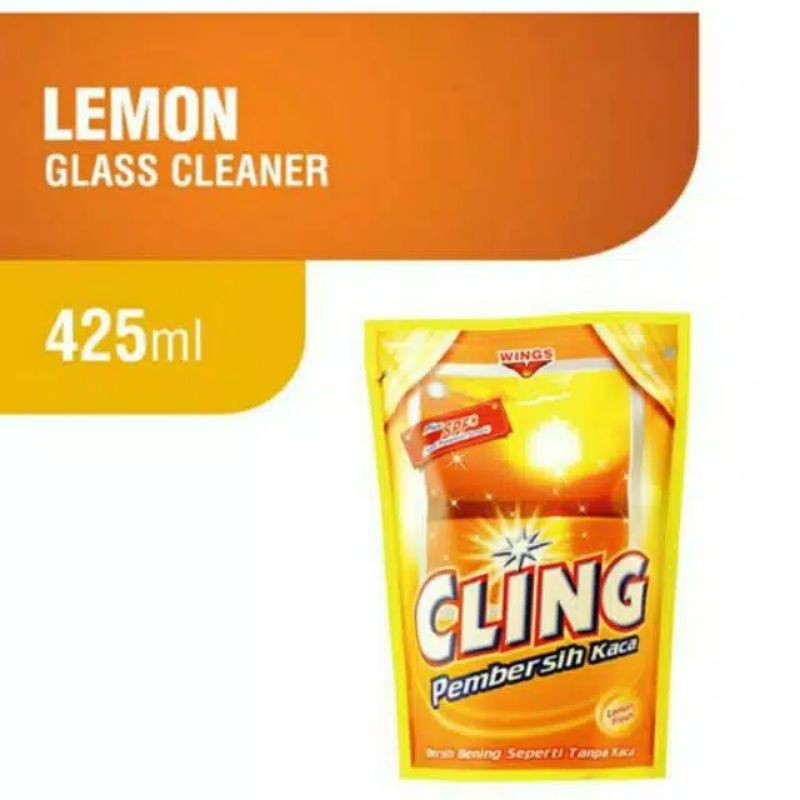 Jual Cling Pembersih Kaca Lemon Fresh Refill 425ml | Shopee Indonesia