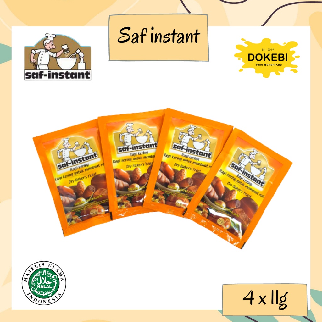 Jual SAF Instant Sachet 4 x 11gr / RAGI SAF-INSTANT SACHET Indonesia ...