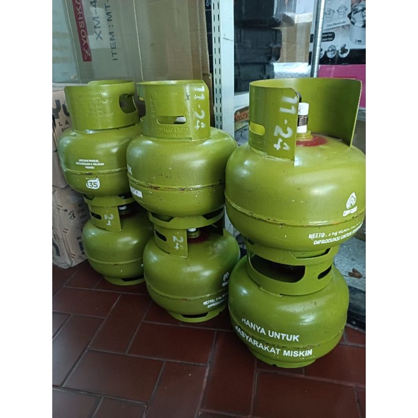 Jual GAS LPG 3 KG / TABUNG GAS LPG 3 KG SUDAH TERMASUK ISI GAS | Shopee ...