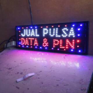 Jual Tulisan lampu led / led sign jual pulsa data & pln | Shopee Indonesia
