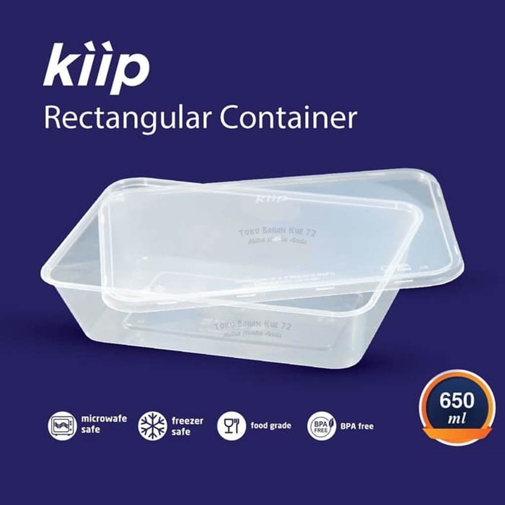 Jual KIIP Thinwall 650ml Food Container Kotak - Food Grade | Shopee ...