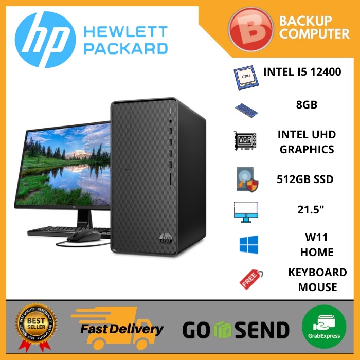 Jual HP PC Desktop M01-F2025d i5-12400 8GB 512GB SSD | Shopee Indonesia