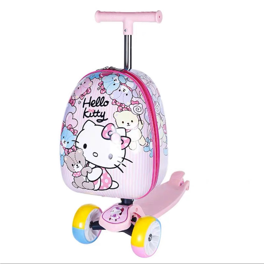 Jual HELLO KITTY TROLLEY SCOOTER ANAK TAS SEKOLAH JALAN JALAN MURAH ...