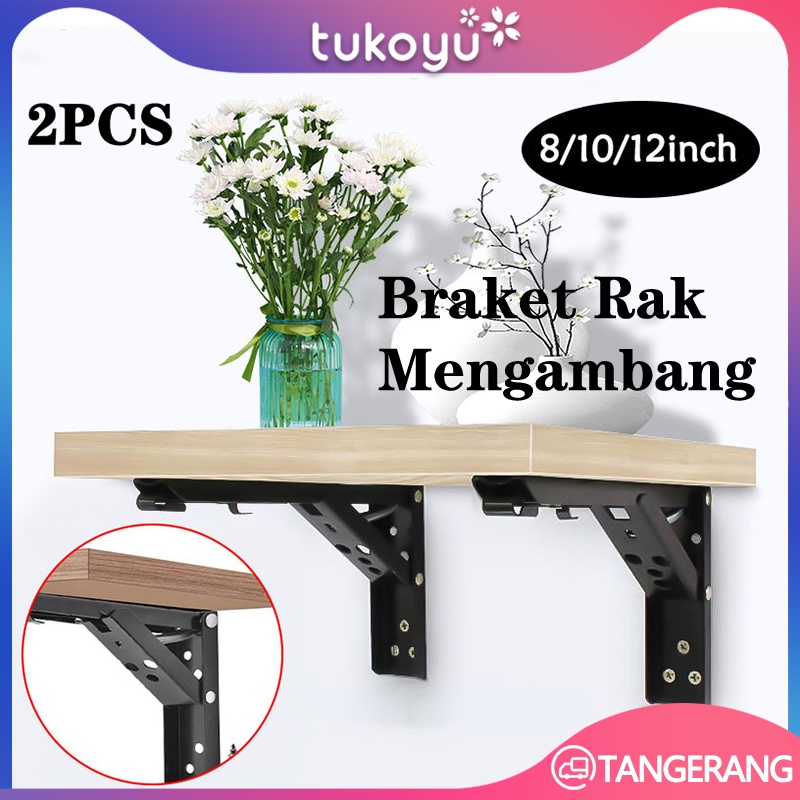 Jual 2pcs/set Bracket Engsel Siku/Braket Meja Lipat Dinding Folding ...