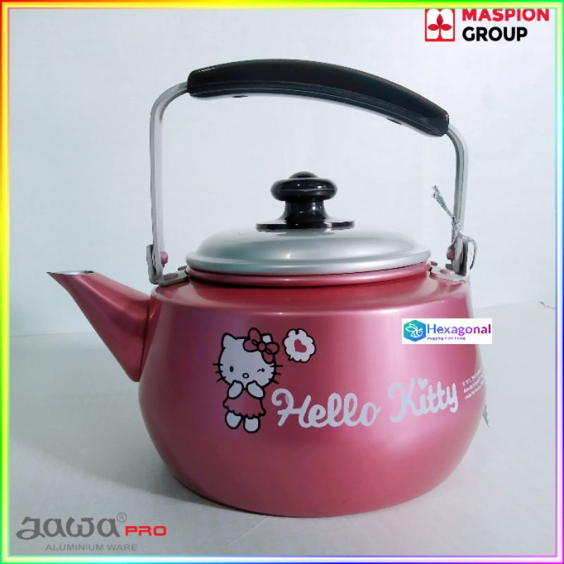 Jual Teko Cor Aluminium Maspion motif Hello Kitty 1 Liter | Shopee Indonesia