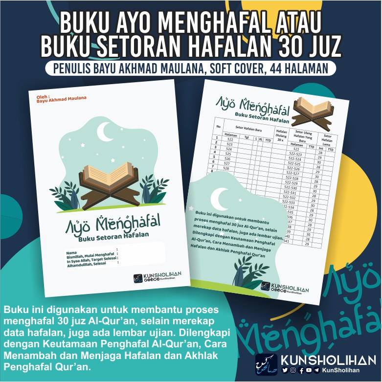 Jual Buku Ayo Menghafal Buku Setoran Hafalan Al - Qur'an Full 30 Juz ...