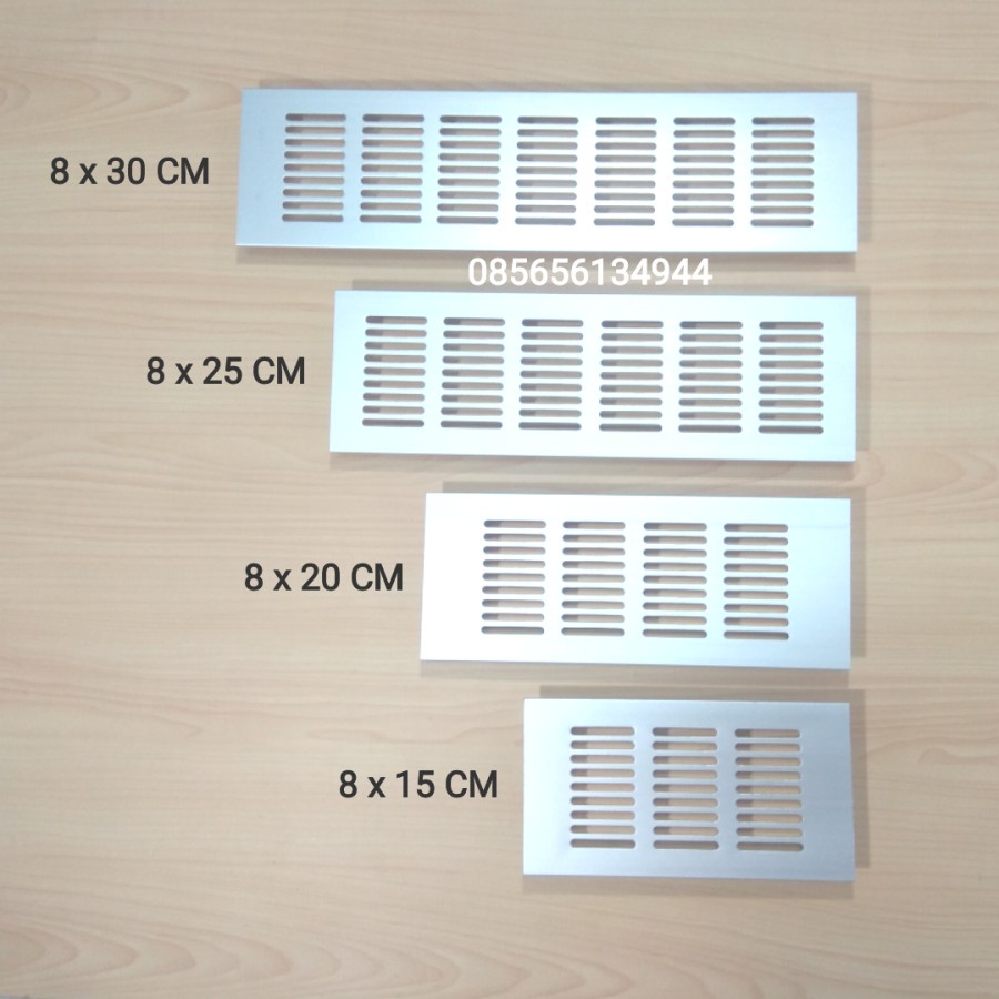Jual Lubang Hawa 8 x 20 cm Aluminium / Tutup Lubang Angin / Saringan ...