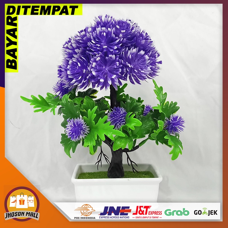 Jual JM Pot Bunga Plastik / Tanaman Hias Palsu Dekorasi Rumah Import ...