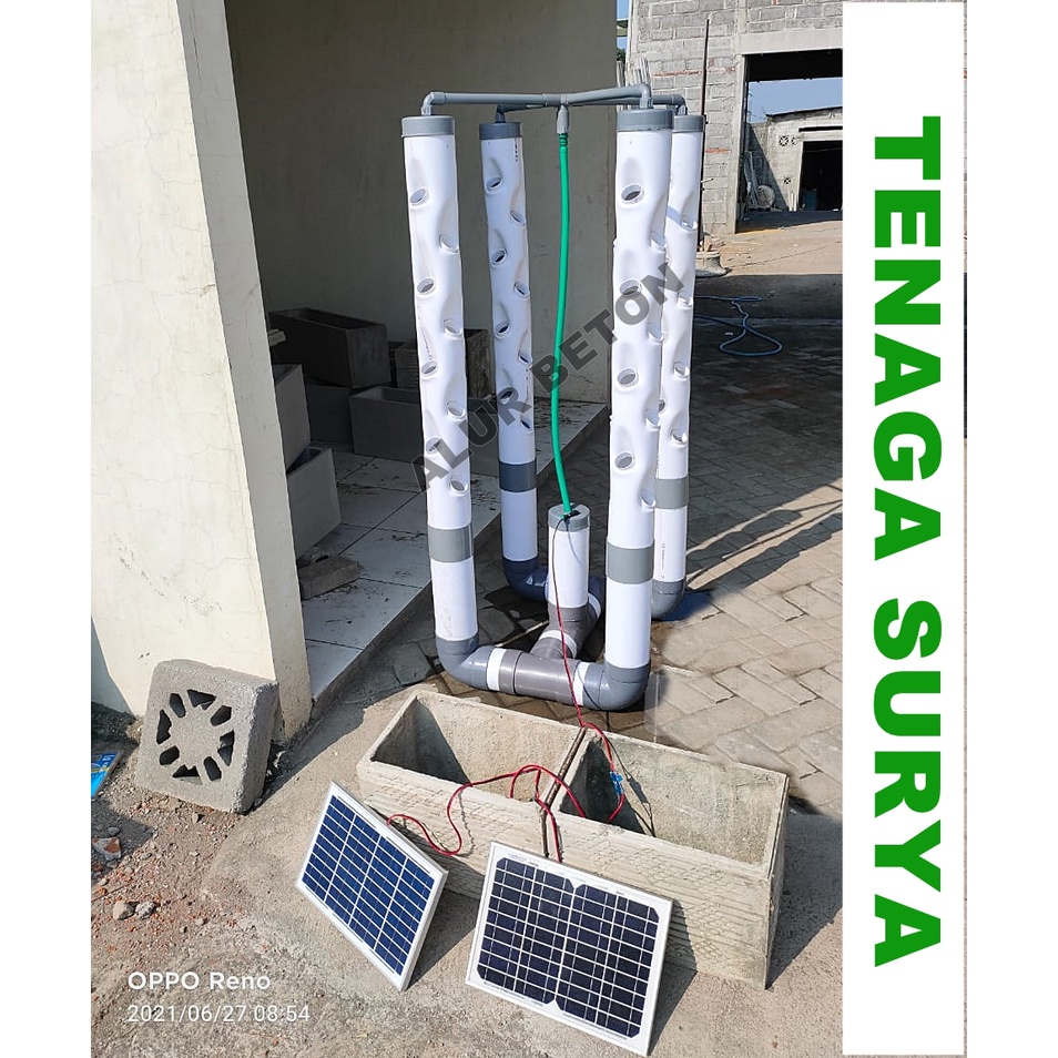 Jual Paket Set Instalasi Pipa Hidroponik Vertikal Vertikultur 4 Tower ...