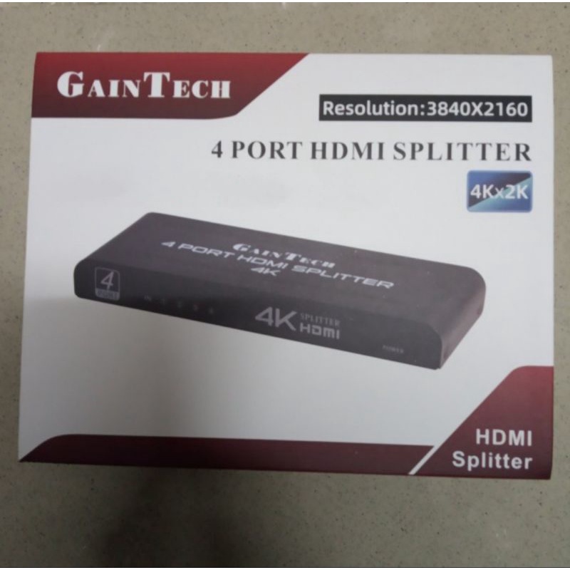 Jual HDMI Spiliter 1-4 Port Gaintech Full HD 1080P | Shopee Indonesia