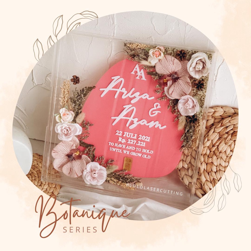 Jual MAHAR BOTANIQUE 30 X 30 MAHAR UNIK MAHAR PERNIKAHAN WEDDING ...