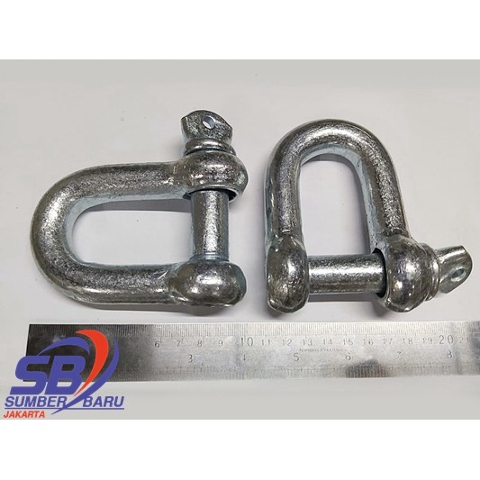 Jual SEGEL OMEGA D M20 / BOW SHACKLES 20 mm / SAMBUNGAN RANTAI BESI 3/4 ...