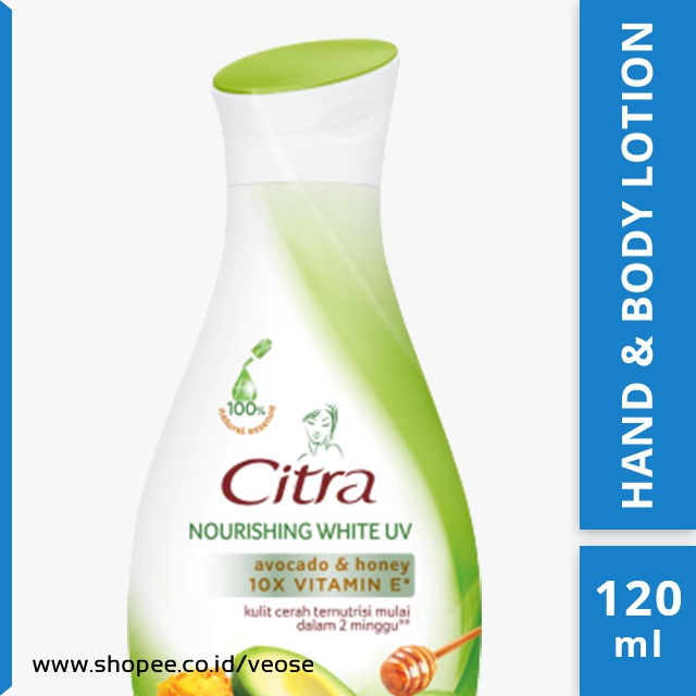 Jual Citra Nourishing White UV Lightening Hand Body Lotion - 120 ml (Brightening Hand Body ...