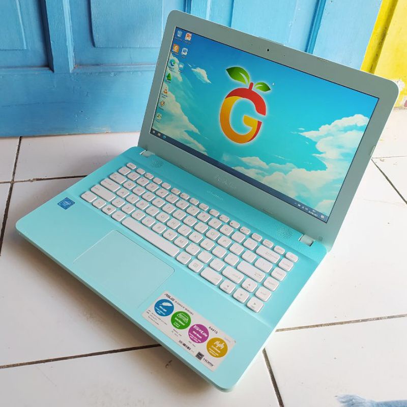 Jual Laptop Asus X441N biru muda Second | Shopee Indonesia