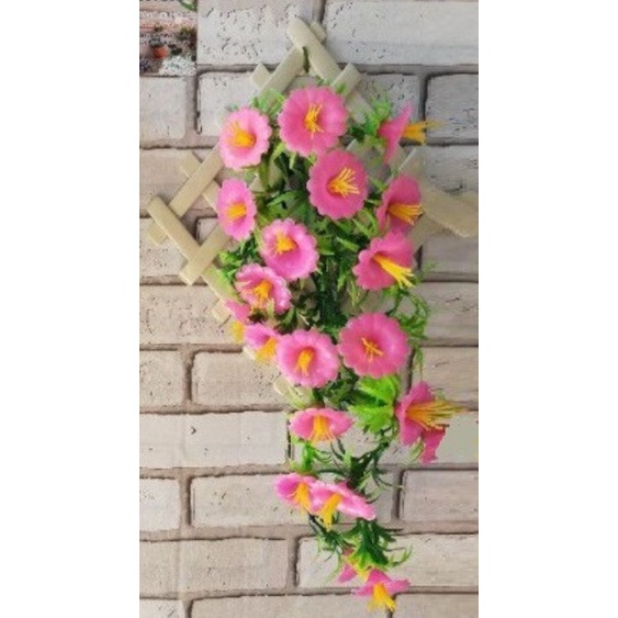 Jual Bunga Rambat Terompet Gantung Plastik Artificial Palsu/Bunga ...