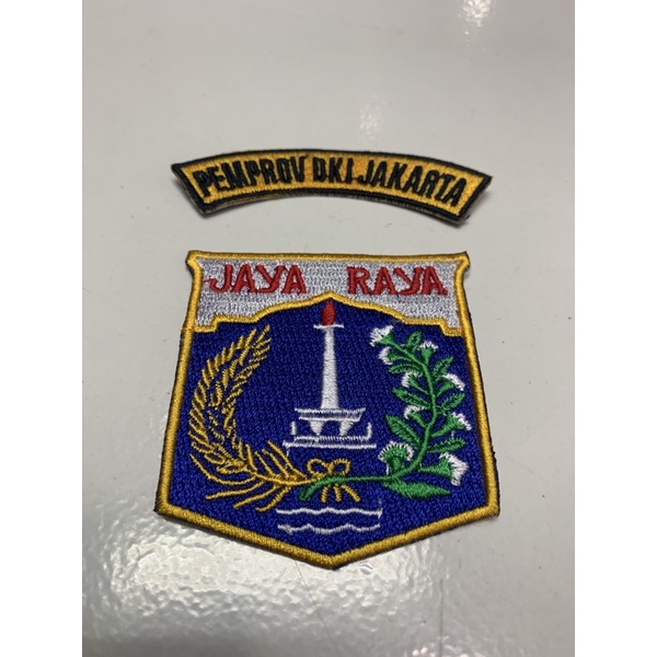 Jual Bordiran pemprov dki Bordiran dki jakarta set atribut pemda ...