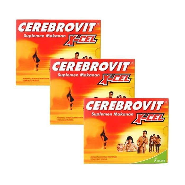 Jual Vitamin Cerebrovit Xcel Suplemen Multivitamin Nutrisi Kecerdasan ...