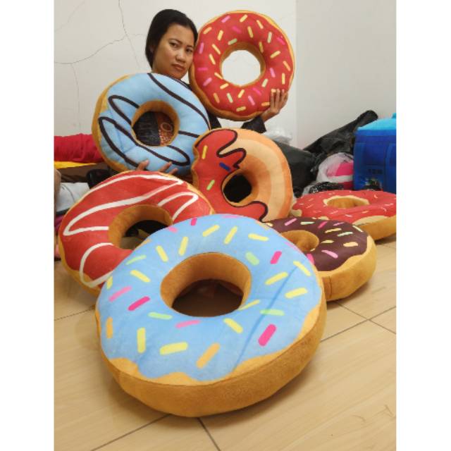 Jual grosir Bantal donat / bantal unik / bantal donat murah / grosir ...