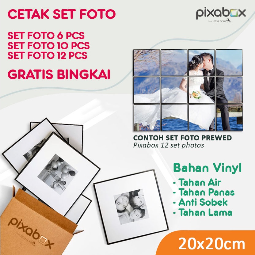 Jual Set foto Paket Cetak Foto Bingkai tempel dinding minimalis set ...