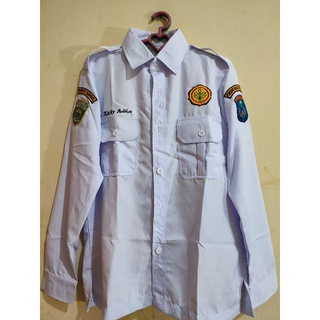 Jual Baju PDH putih free nama dan logo/ baju putih ASN/baju PDH ASN ...