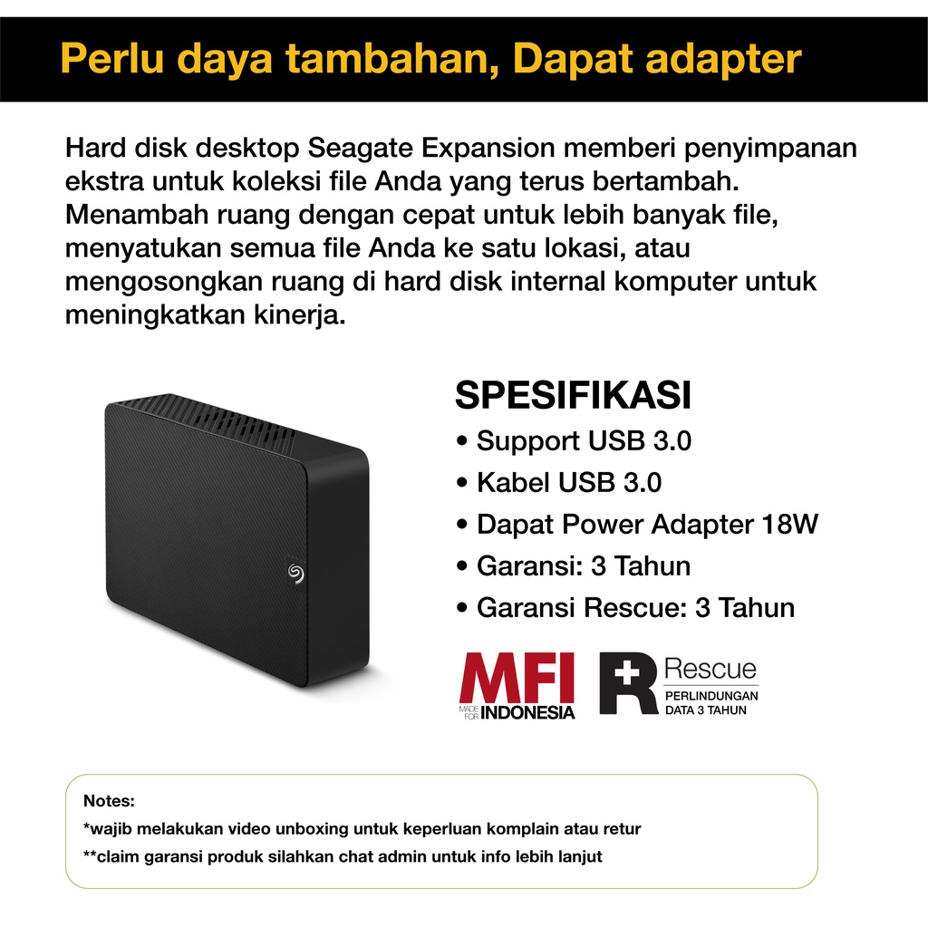 Jual Seagate Expansion Desktop HDD / Hardisk Eksternal 8TB USB3.0 di ...