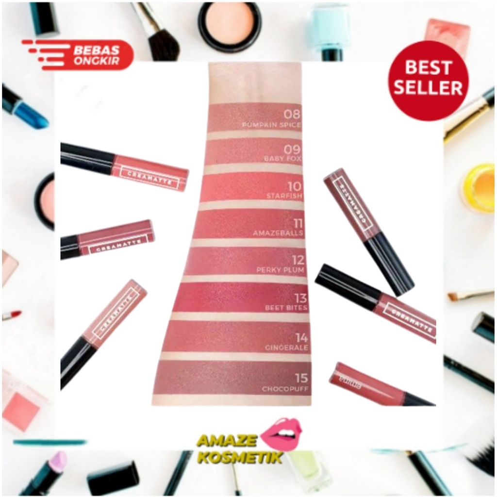 Jual Emina Creamatte Lip Cream / Emina Cream Matte Original / NEW ...