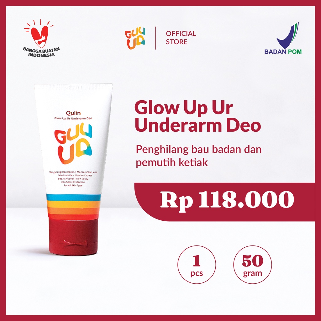 Jual Qulin Deodorant Cream + Pemutih Ketiak | GUUUD - Glow Up Ur ...