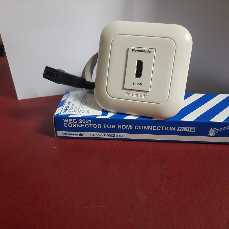 Jual Stop Kontak Hdmi Saklar Outlet Panasonic Port Hdmi Tv Laptop Proyektor Wide Series Putih