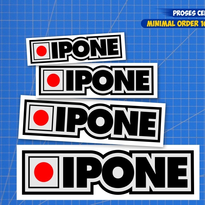 Jual Stiker IPONE Oil Cutting Sticker | Shopee Indonesia