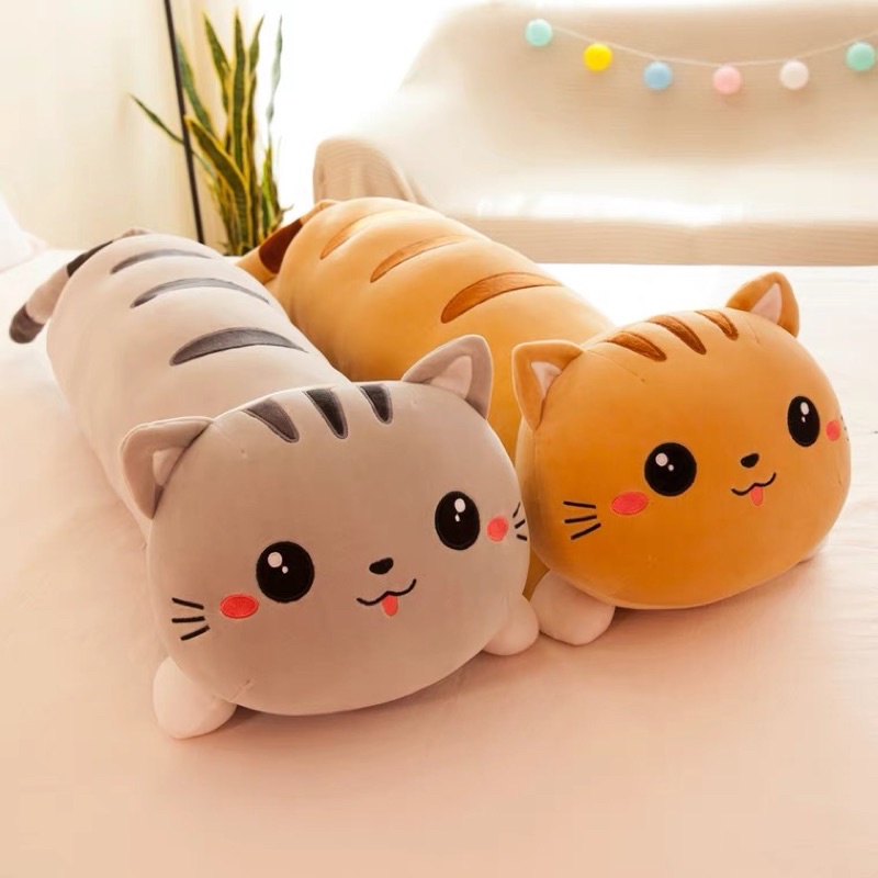 Jual BONEKA GULING KUCING LAY IMPORT UKURAN -/+90CM | Shopee Indonesia