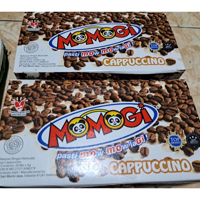 Jual BISKUT MOMOGI CAPUCINO 1 KARDUS ISI 20 PACK MOMOGI @2 BISKUIT ...