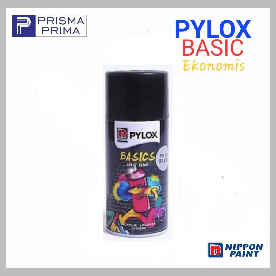 Jual Cat Spray Semprot PYLOX BASIC Nippon Paint Ekonomis 300 cc | Shopee Indonesia