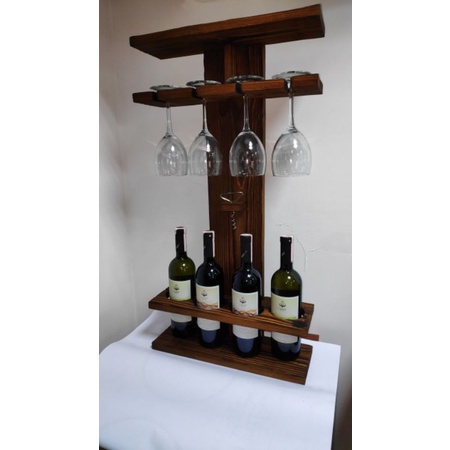 Jual RAK BOTOL WINE RAK GELAS MINI BAR WINE RACKS | Shopee Indonesia