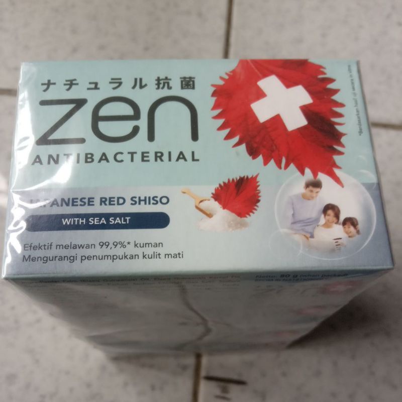 Jual Sabun Mandi Zen Antibacterial Japanese Red Shiso With Sea Salt 1 ...