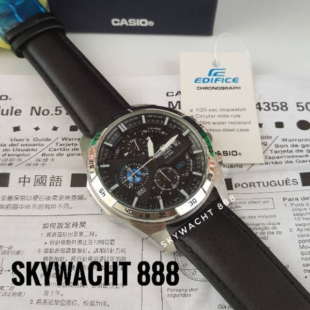 Jual Jam Tangan Pria Merk Casio Edifice Type EF 556 L ORIGINAL B*M ...